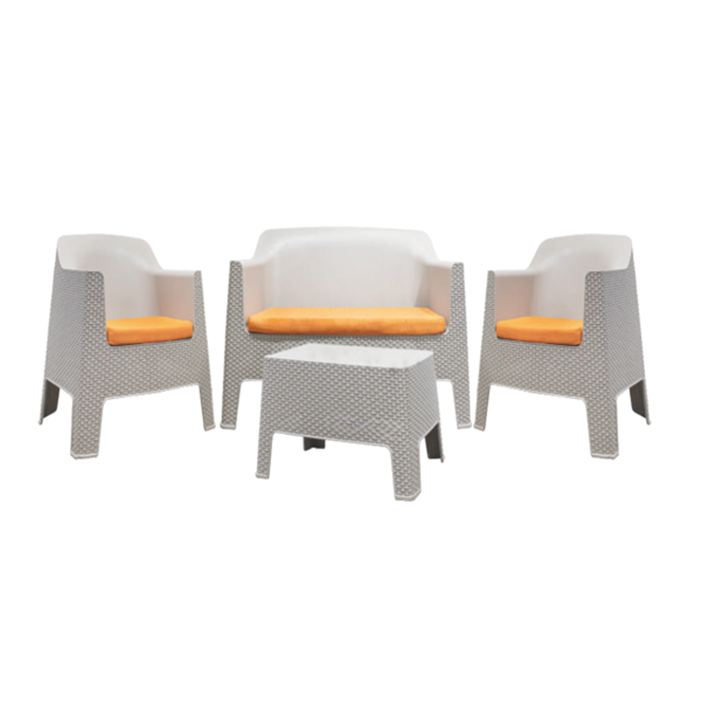 Sanchia Juego Bali Beige Cojín Naranja P0170 – Importaciones Vega